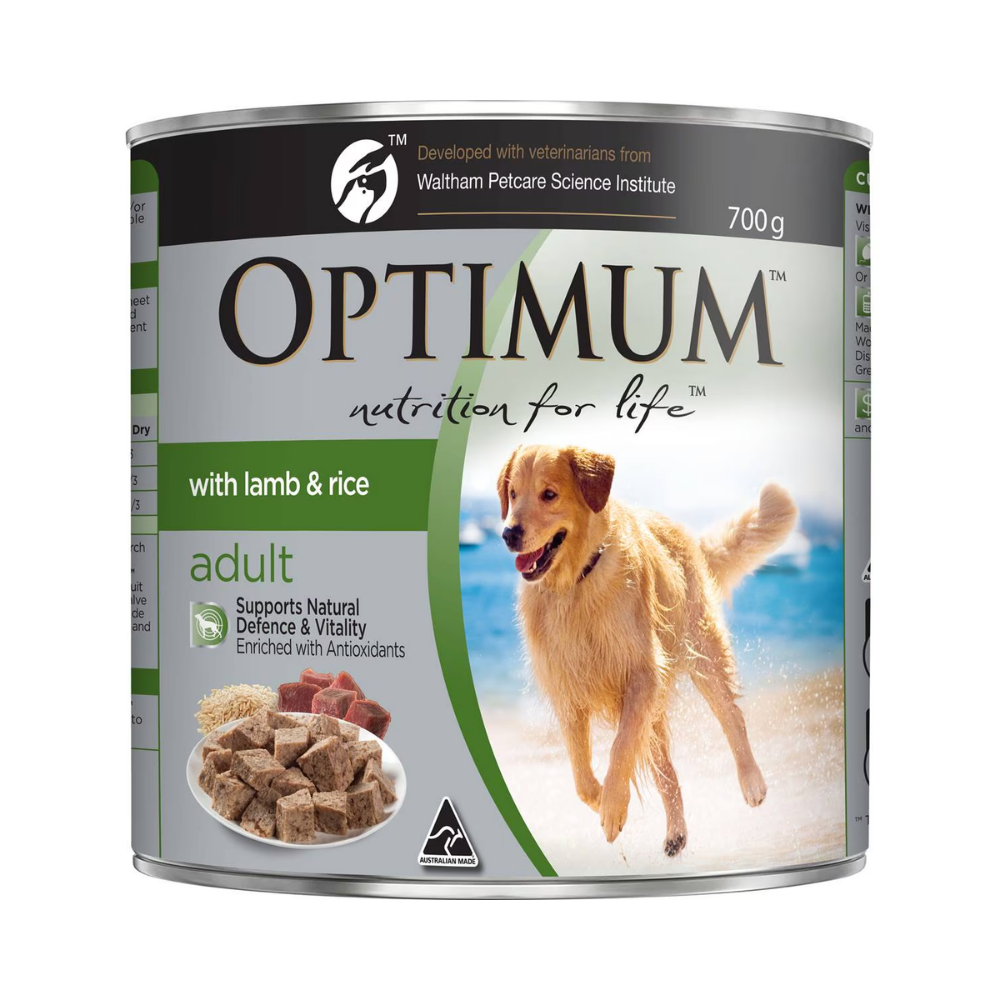 Optimum - Adult With Lamb & Rice Wet Dog Food 700g - Petservo – Pet Servo